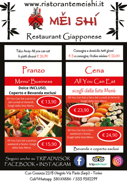 Ristorante Giapponese All You Can Eat Torino - Mei Shi - Ristorante Giapponese All You Can Eat ...
